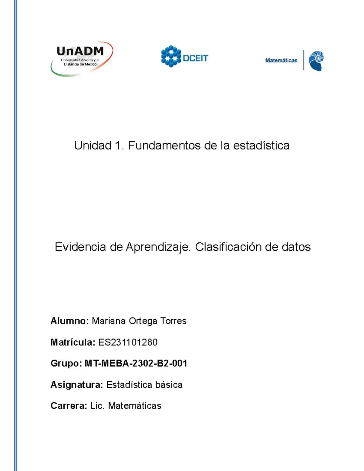 EBA U1 EA MAOT - para subir premium - Unidad 1. Fundamentos de la ...