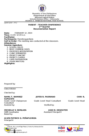 Attendance Activity Sheets OF Group 1 - Foundation of Special ...