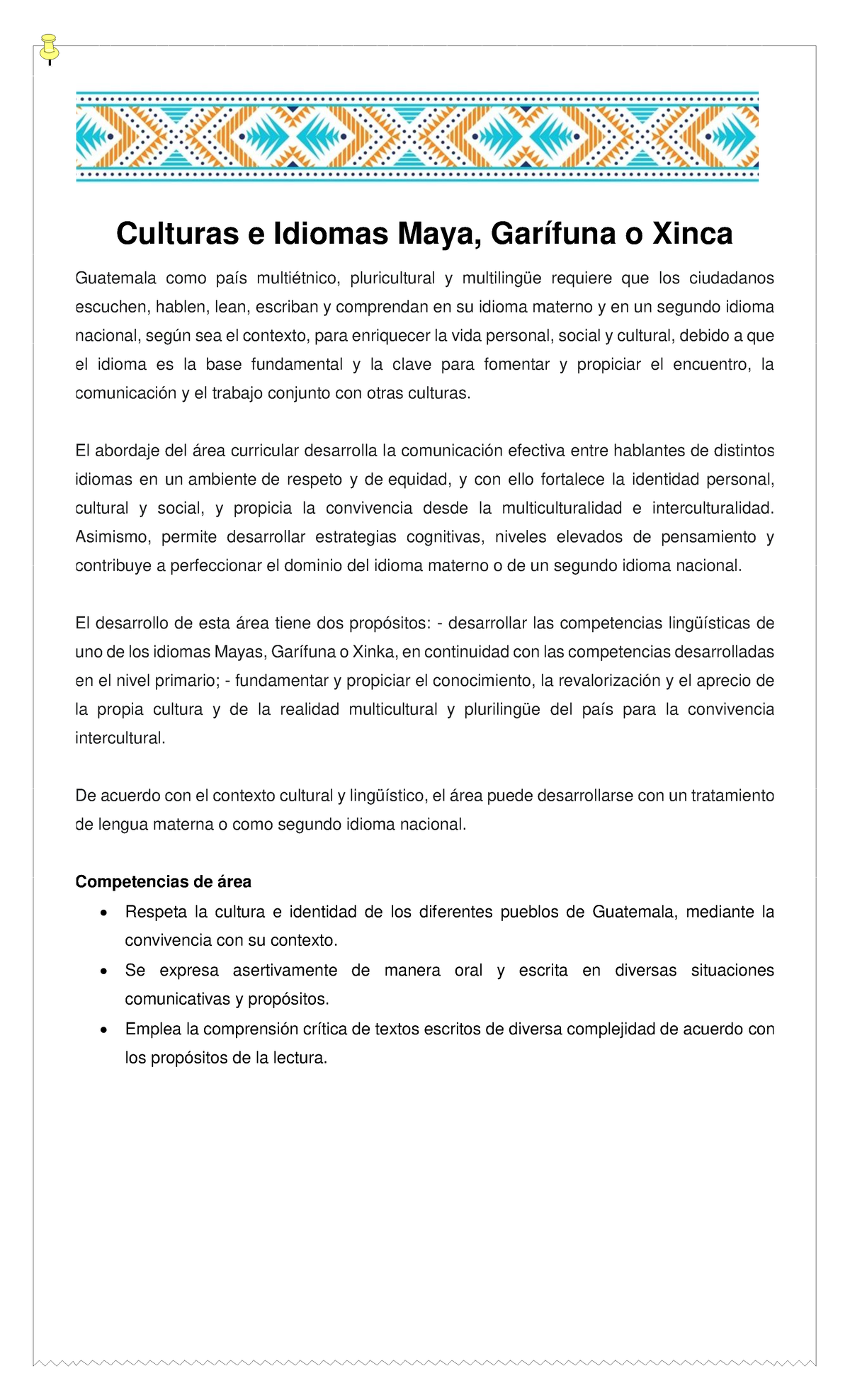 Temario primera unidad - cultura maya - Culturas e Idiomas Maya, Garífuna o Xinca Guatemala como ...
