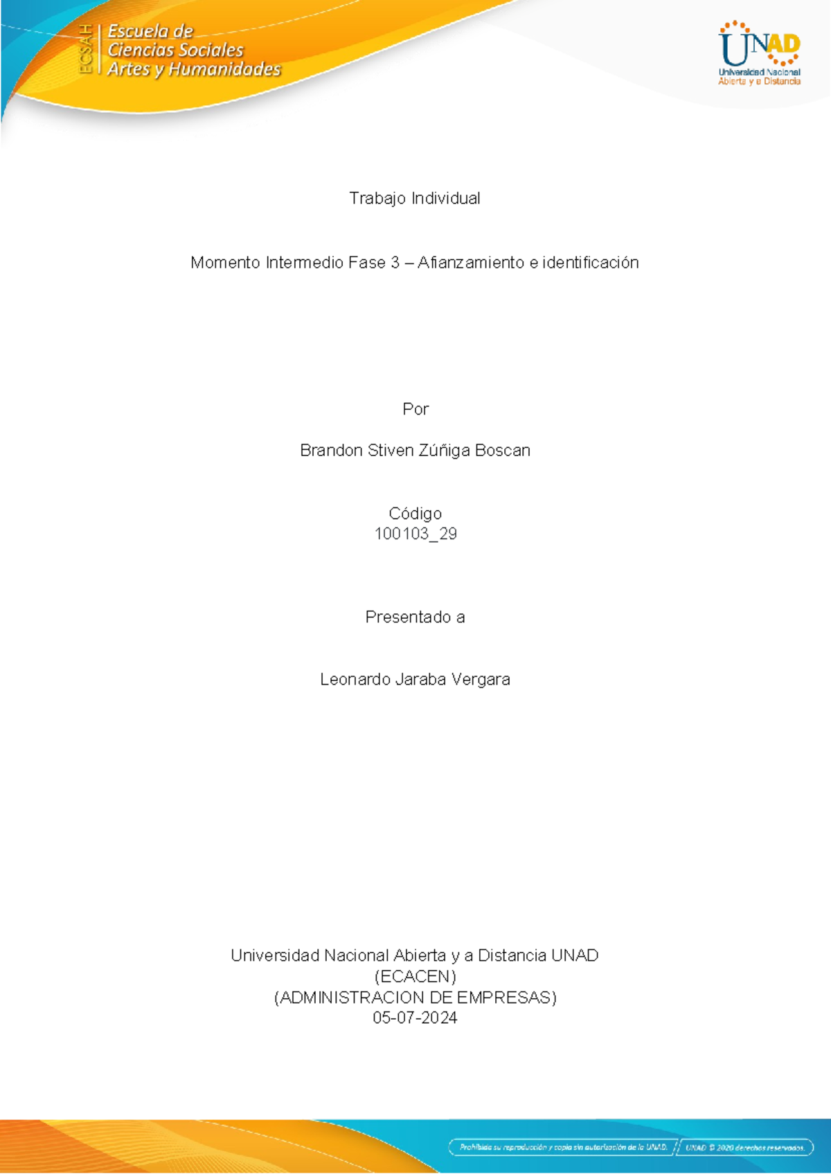 Brandon Zuñiga Fase3 grupo 29 - Trabajo Individual Momento Intermedio ...