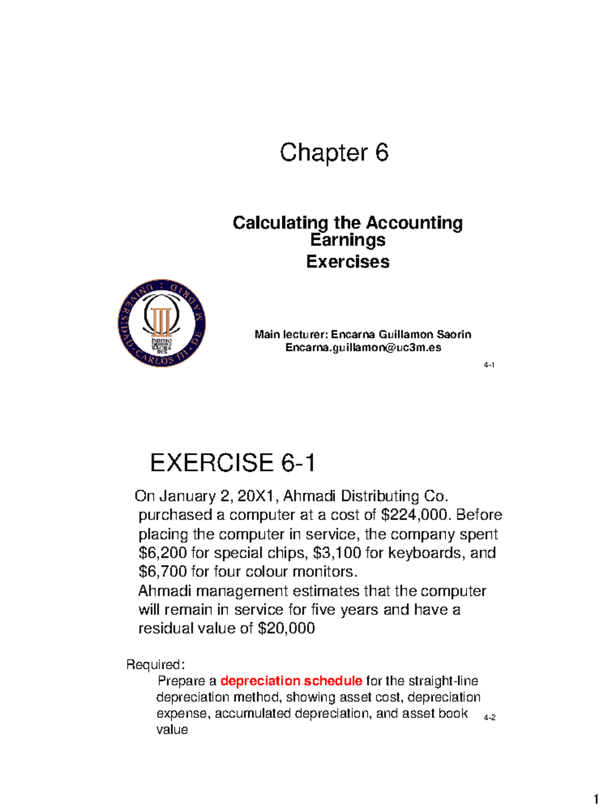 Exercises Chapter 6 (Barril) - 4- Chapter 6 Calculating the Accounting ...