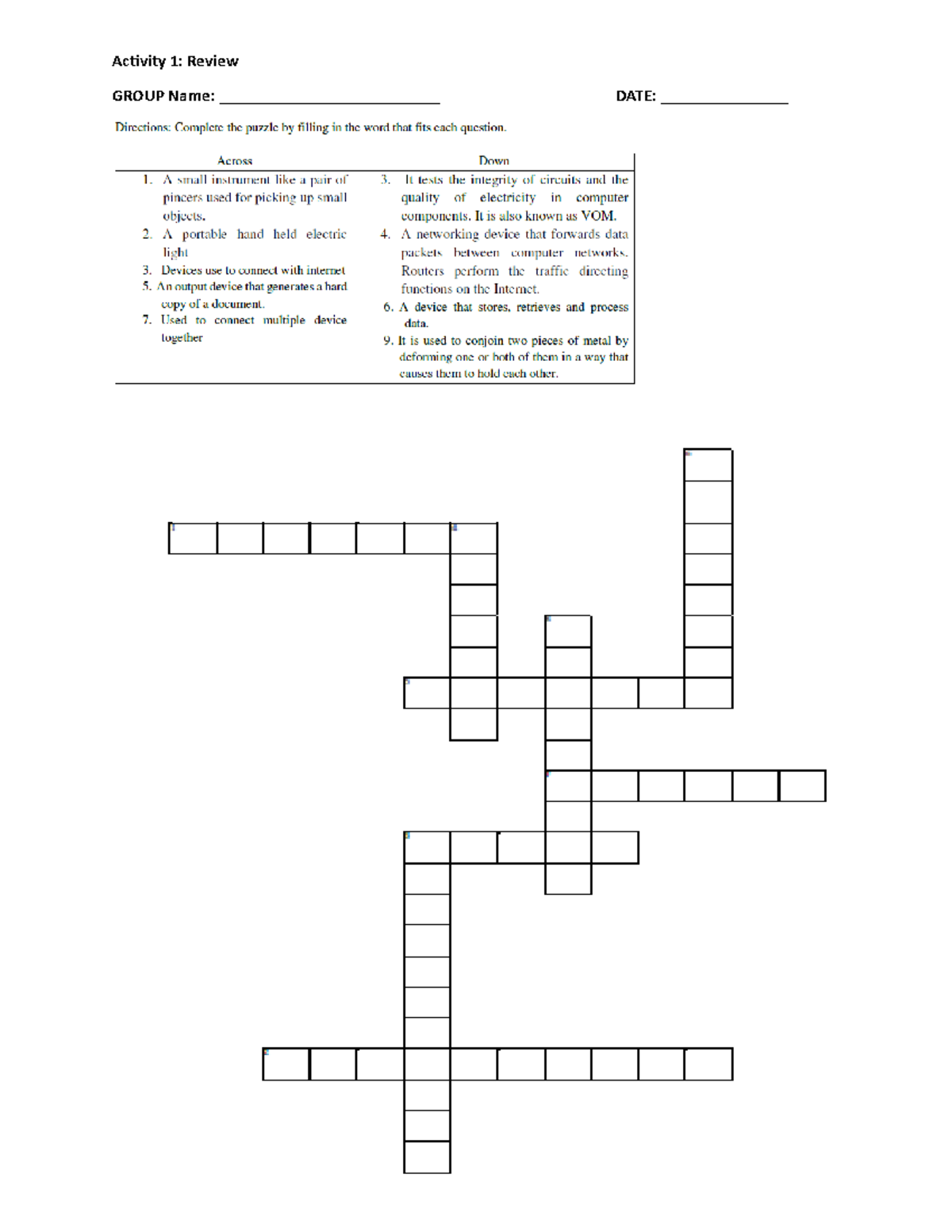 TLE ICT G10 Activity - 2ND Q. - information technology - Activity 1 ...