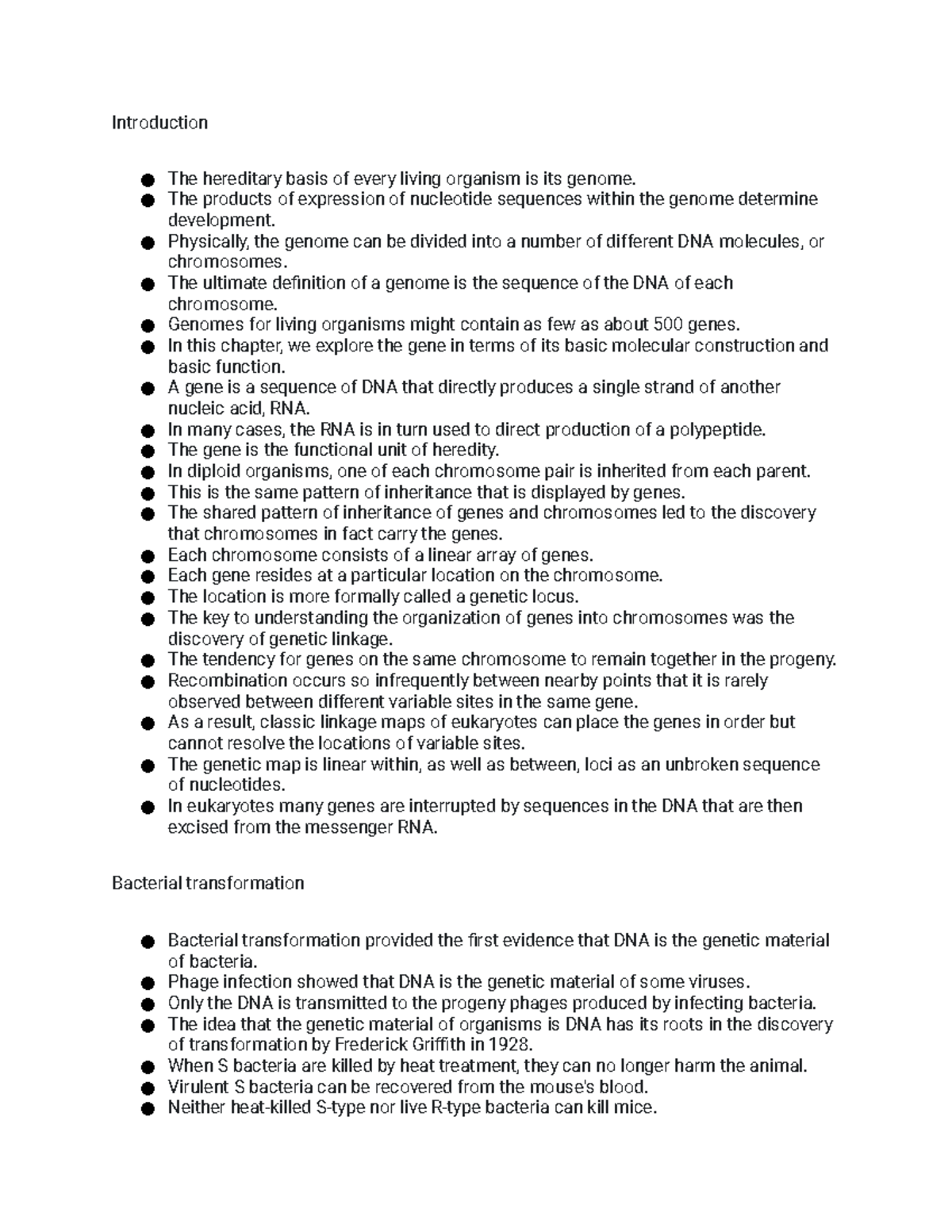 Lecture 1 Genes Are DNA and Encode RNAs and Polypeptides - Introduction ...