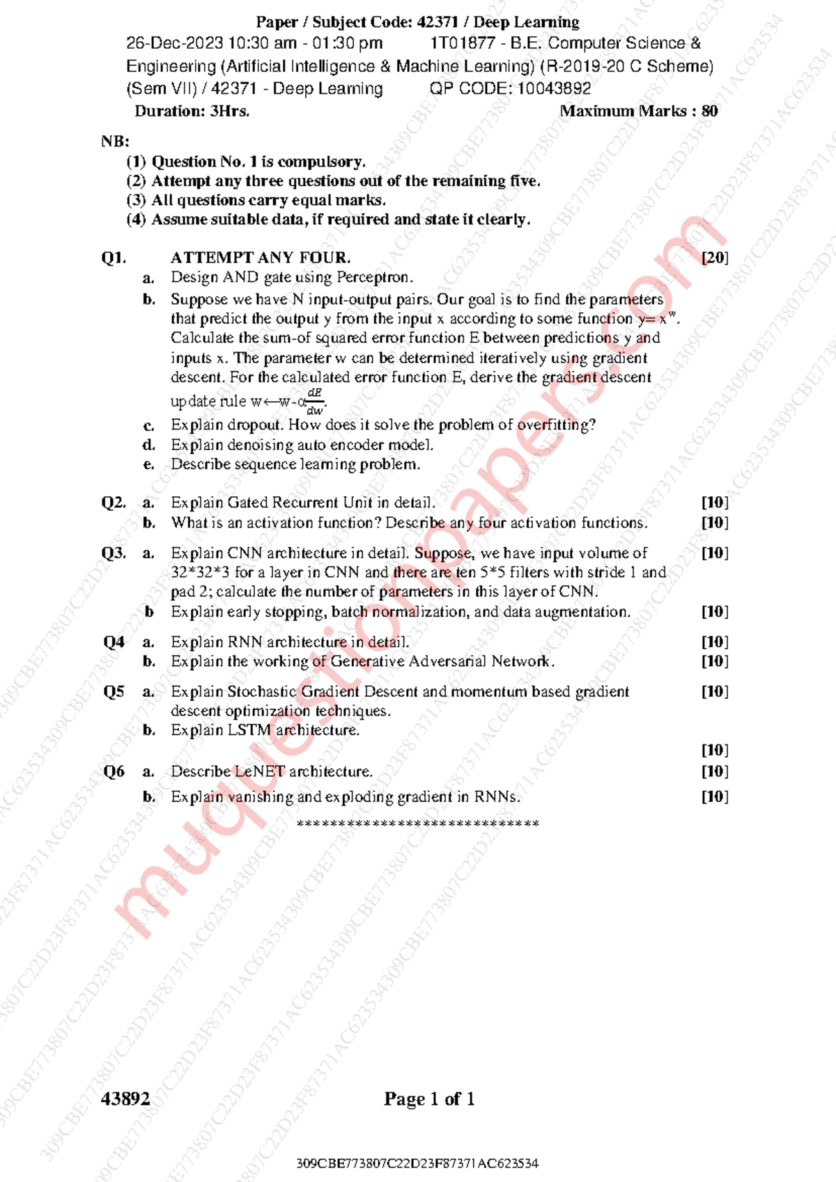 Be computer-engineering-aids semester-7 2023 december deep-learning-rev-2019 ‘c’-scheme - - Studocu