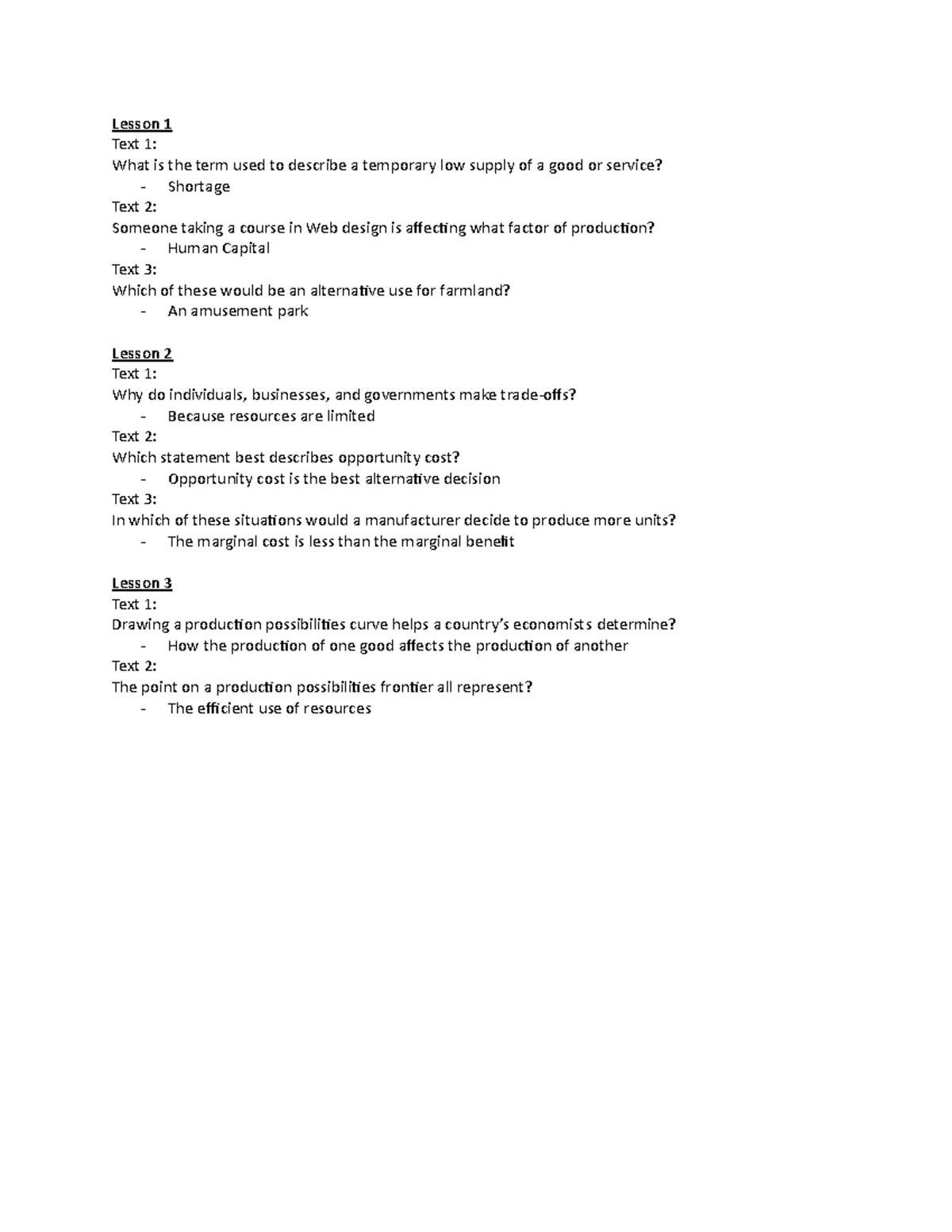 Q3 Topic 1 Lesson Assessments - Lesson 1 Text 1: What is the term used ...