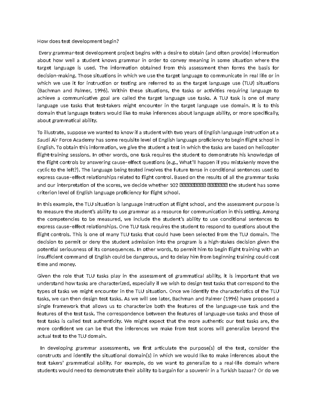 How does test development begin - How does test development begin ...