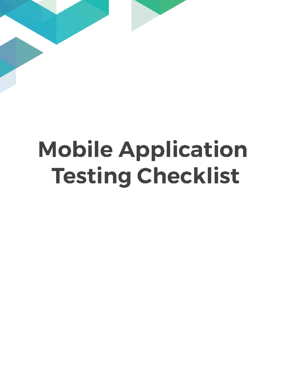 Mobile Application Testing Checklist-Jaikishan - TM Mobile Application ...