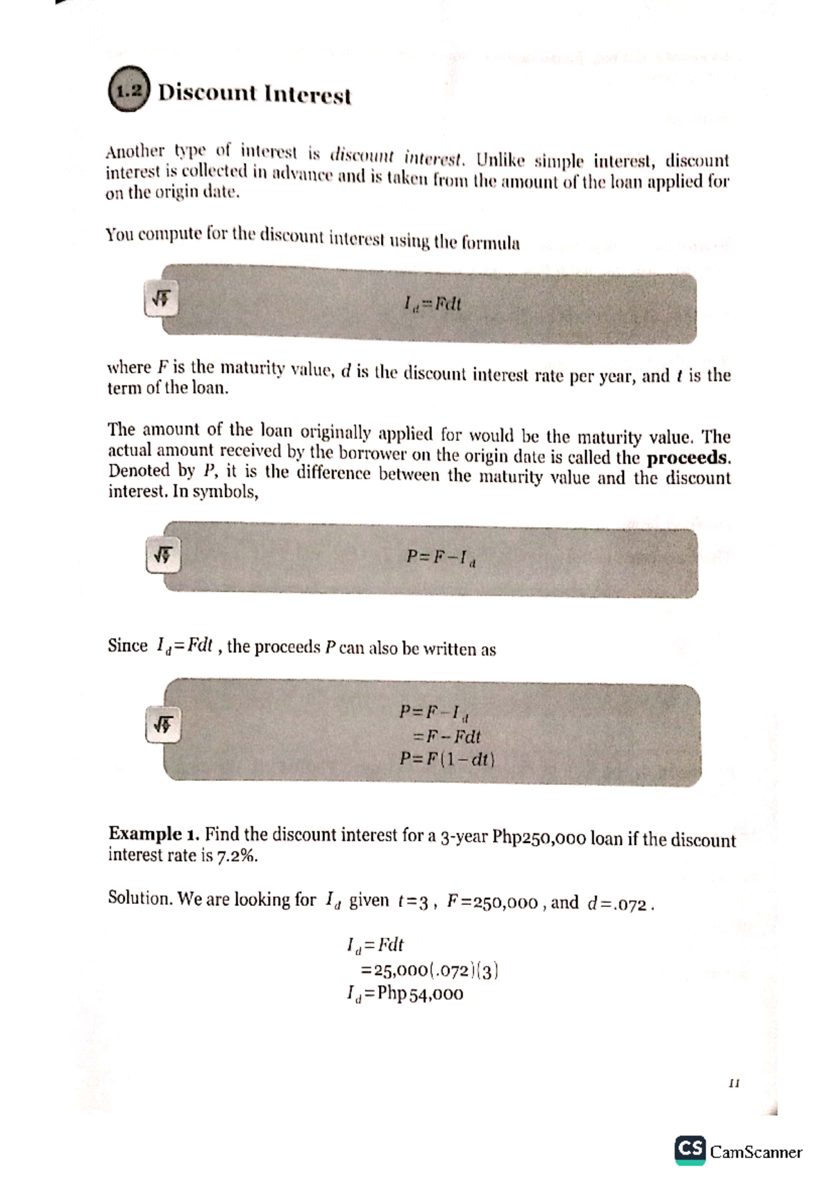 Discount Interest (071422) - Accountancy - CamScanner CamScanner - Studocu