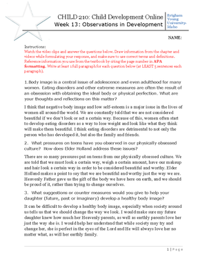 Dear Abby Letters Unit 2 - Unit 2: Dear Abby Letters CHILD 210: Child ...