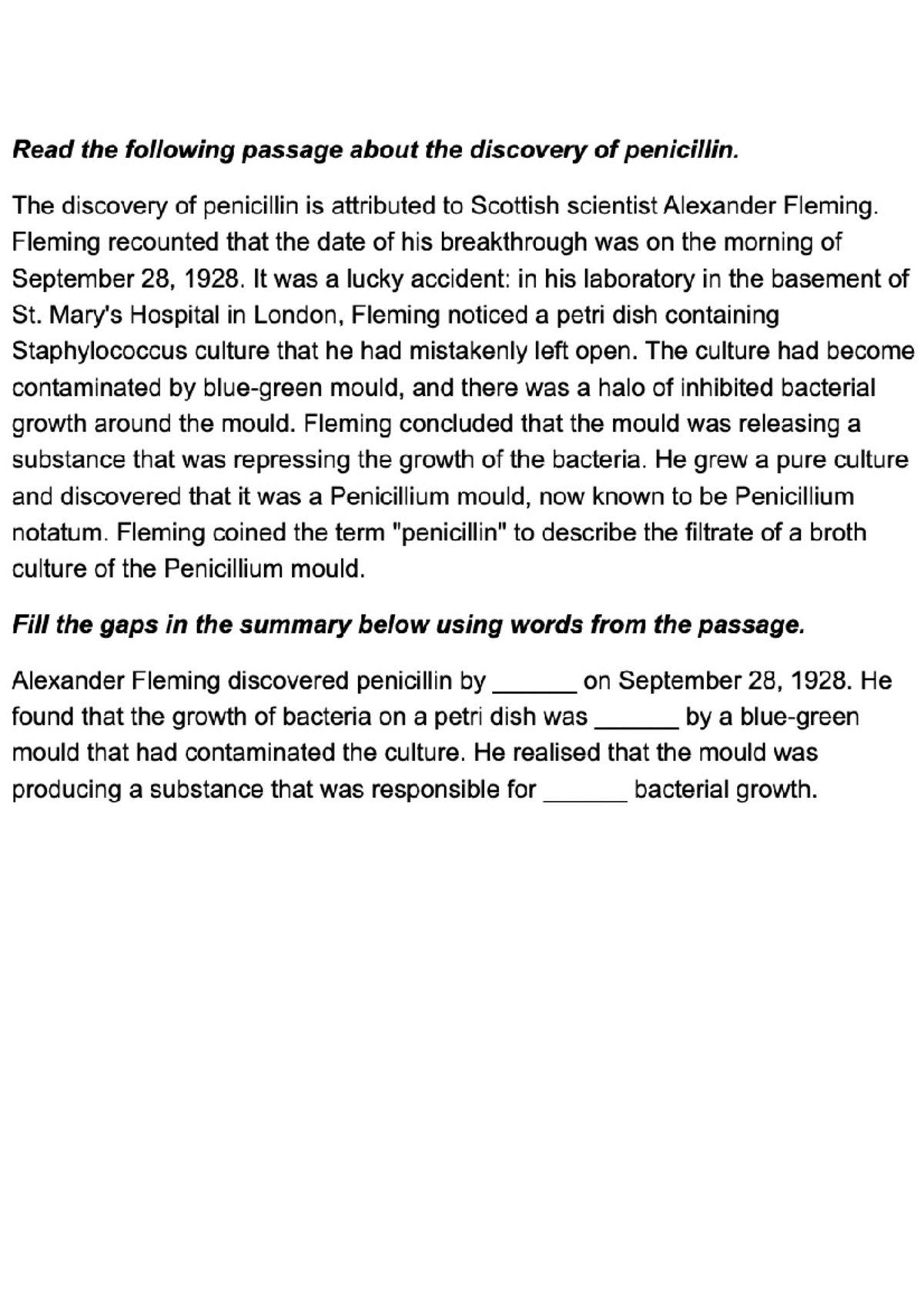 W9 Summary completion Words intext - Sample Academic Reading Summary ...