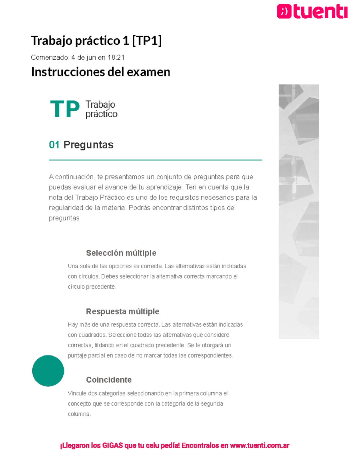 TP1 Mediacion MIO 95% - Trabajo practico nº1 con 95% - Trabajo práctico 1 [TP1] Comenzado: 4 de ...