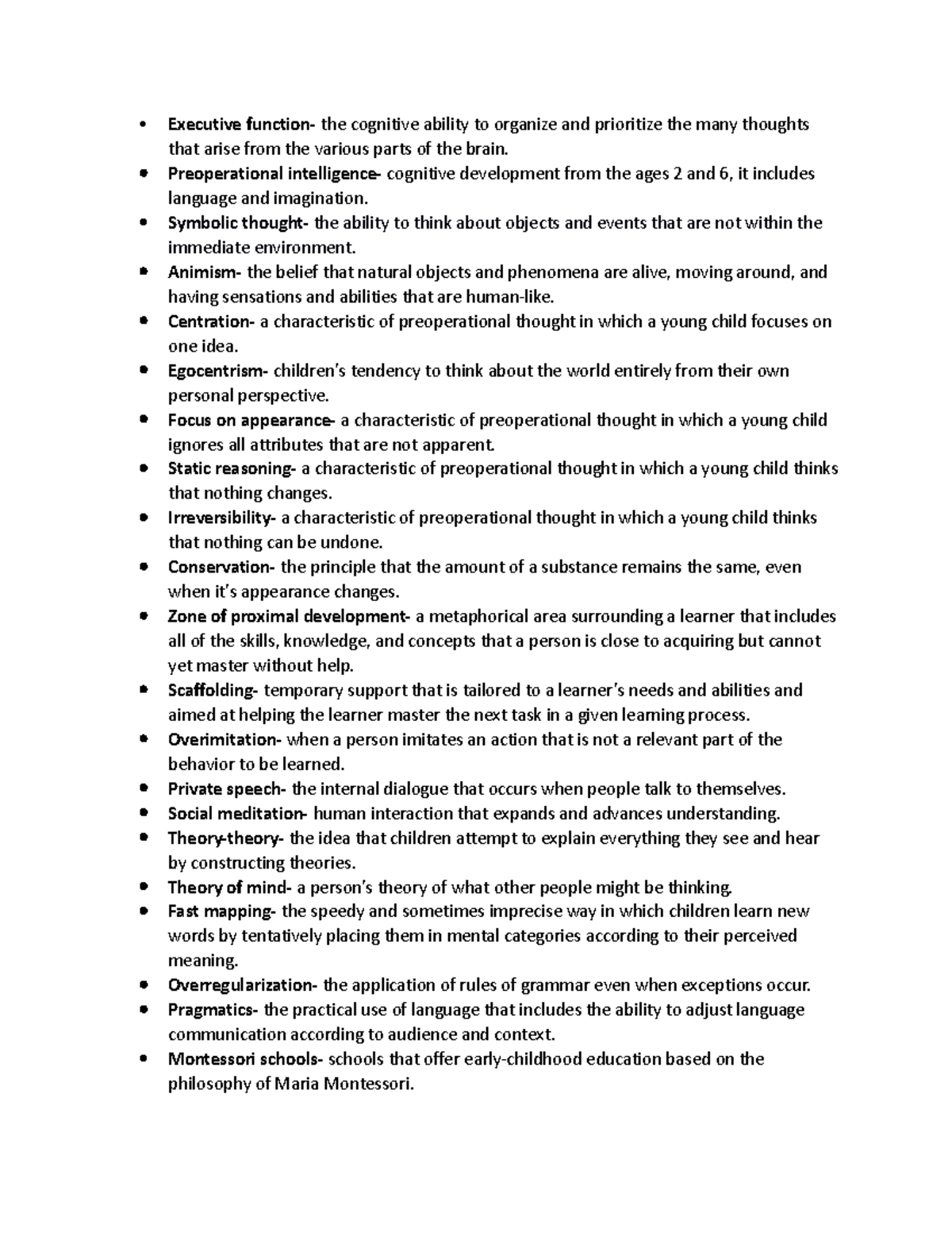Chapter 9 - Executive function- the cognitive ability to organize and ...