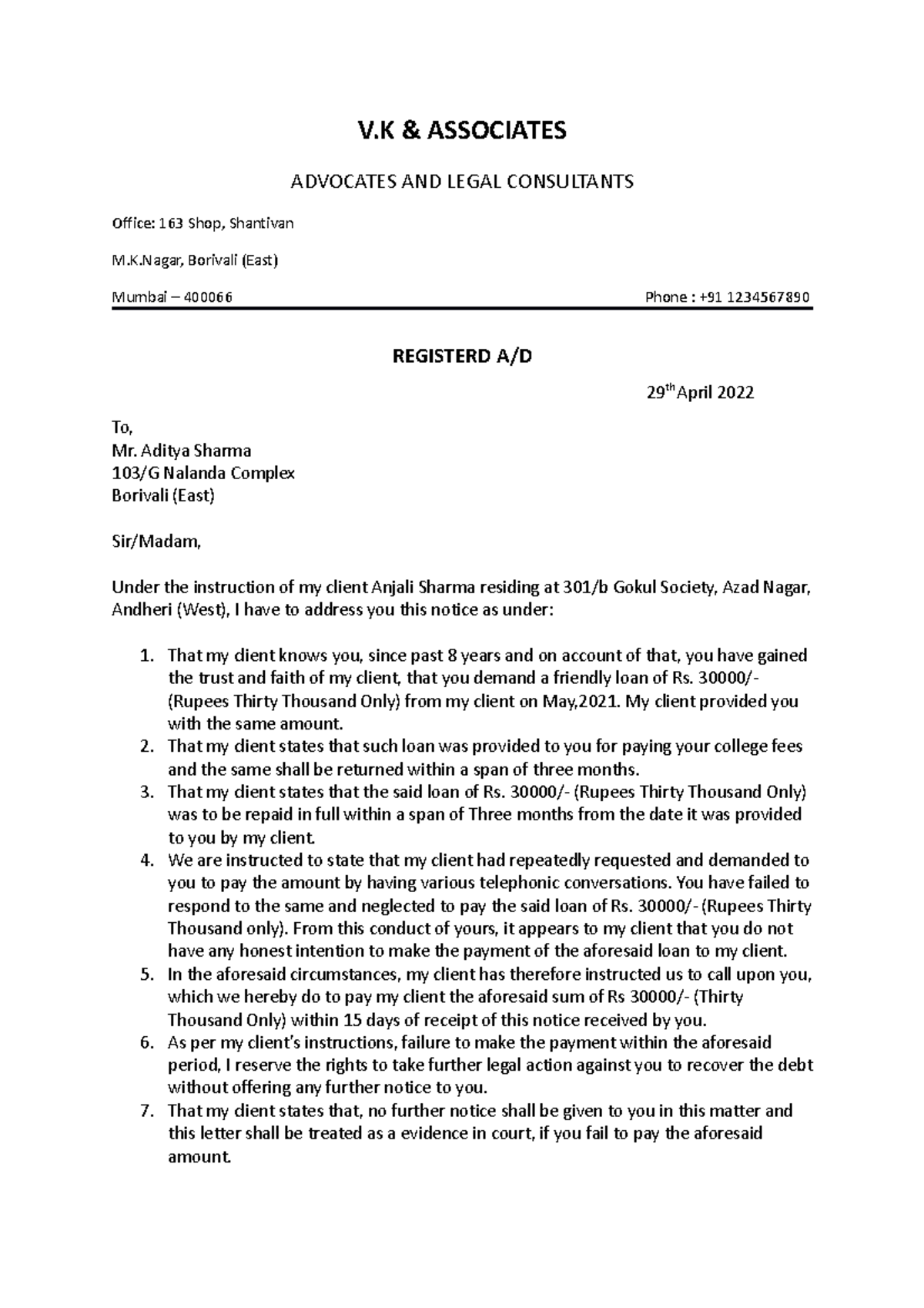 Draft Notice 1 - hello i have made these notes. Hope it helps you all ...