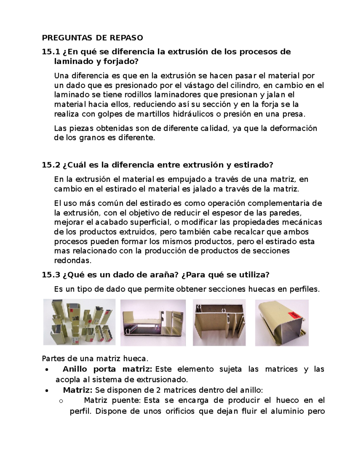 410747546 Cuestionario del Tema 15 del Kalpakjian docx - PREGUNTAS DE ...