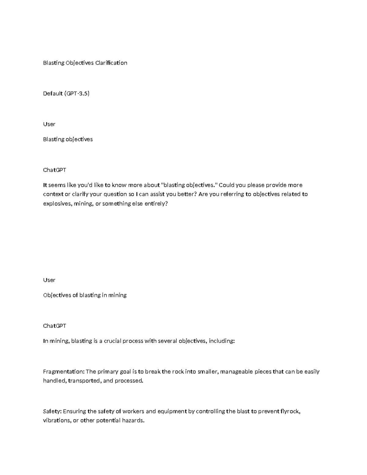 Blasting Object-WPS Office - Blasting Objectives Clarification Default ...