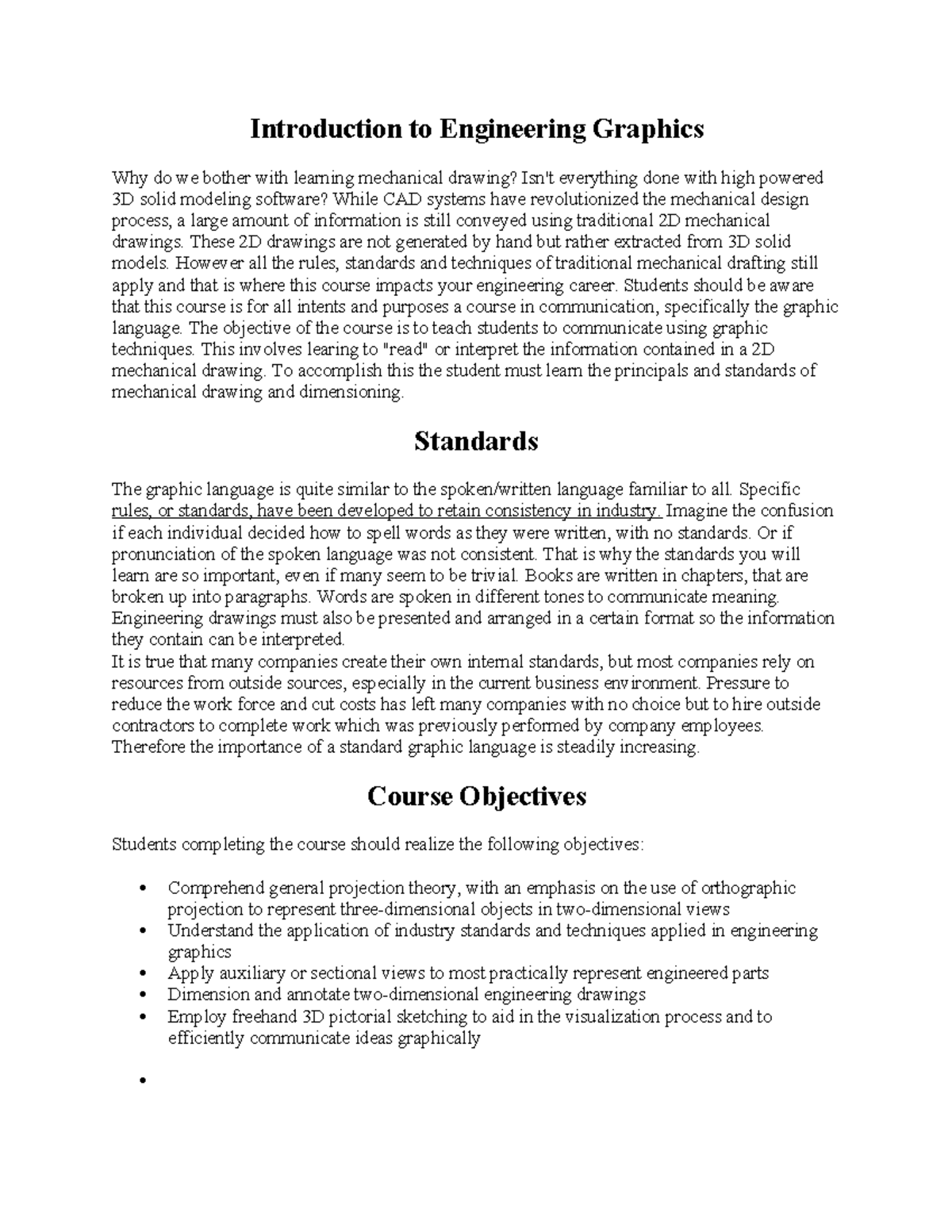 Introduction to Engineering Graphics - These 2D drawings are not ...