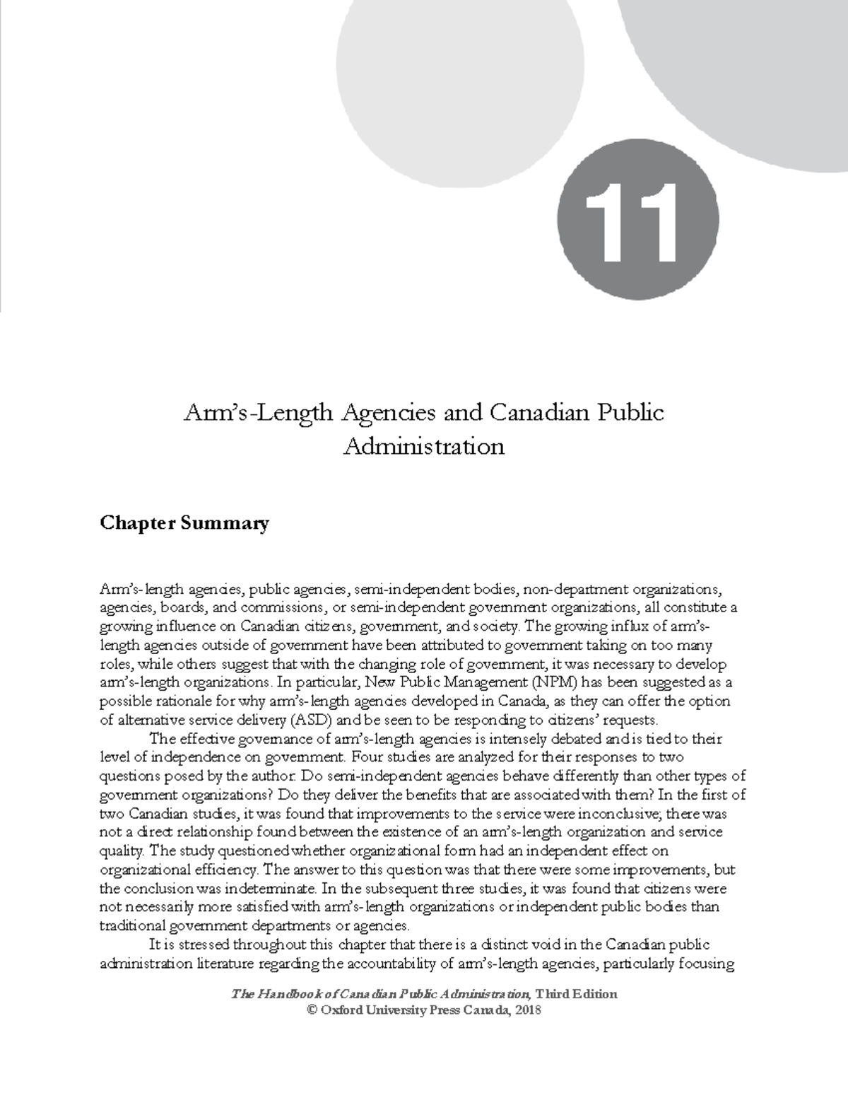 Chapter 11 SSG - hsthaseth - The Handbook of Canadian Public ...