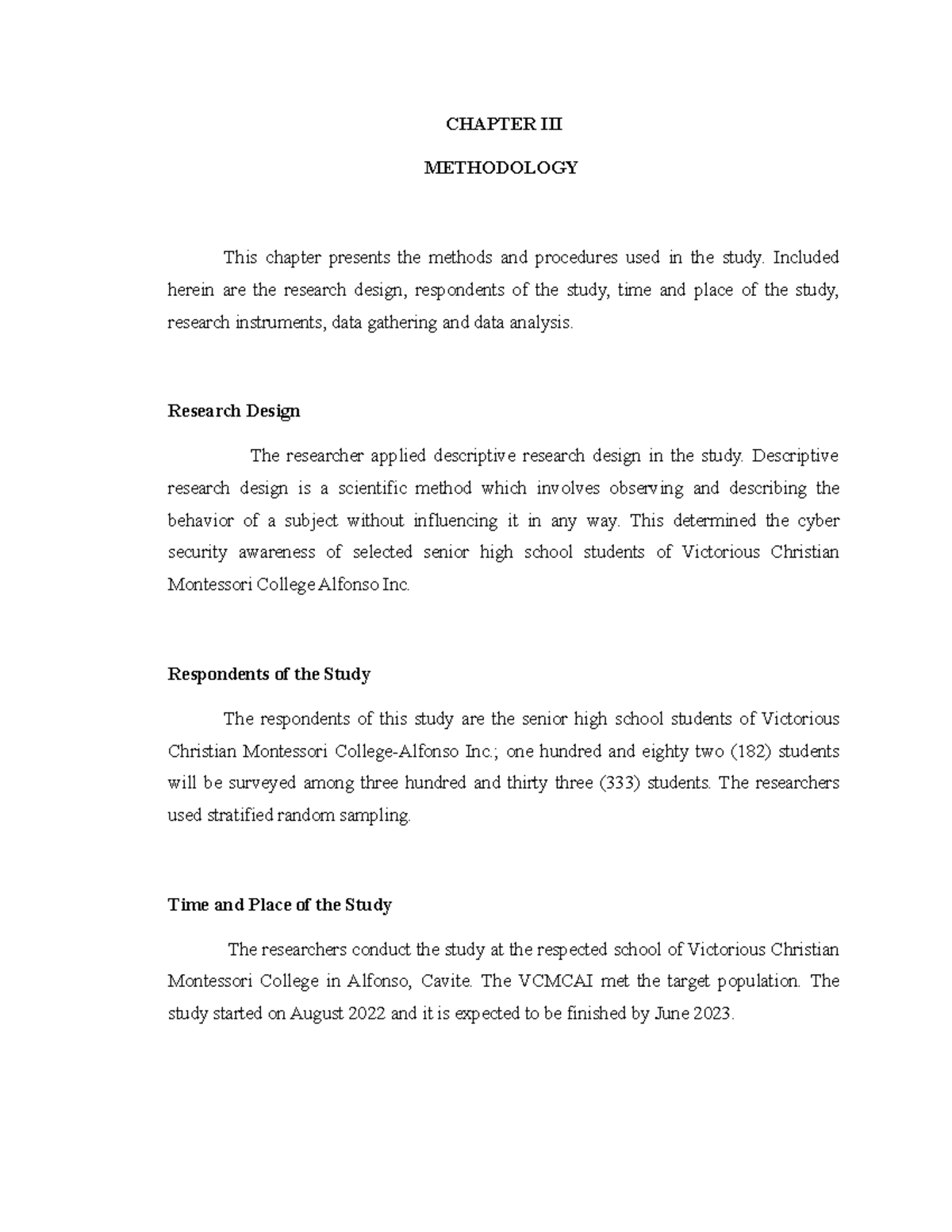 Final-chapter-3 (10) - CHAPTER III METHODOLOGY This chapter presents ...