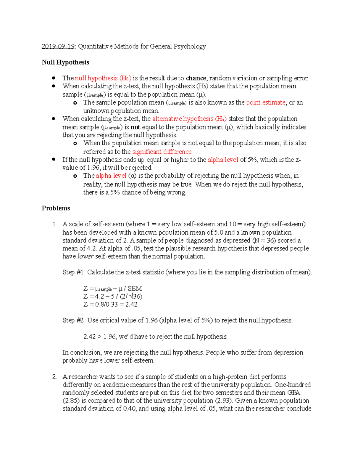 2019-09-19 Quantitative Methods for General Psychology - 2019-09-19 ...