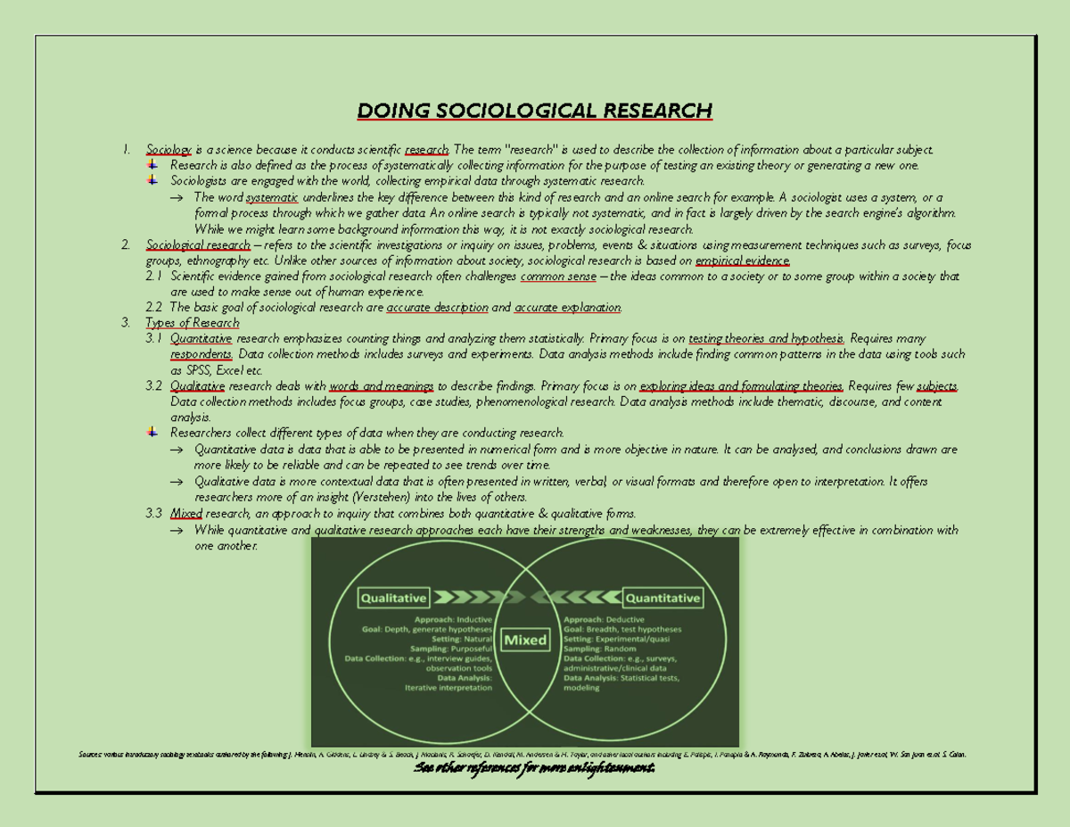 SOC100 Topic 3. Sociological Research - Introduction To Sociology - MSU ...