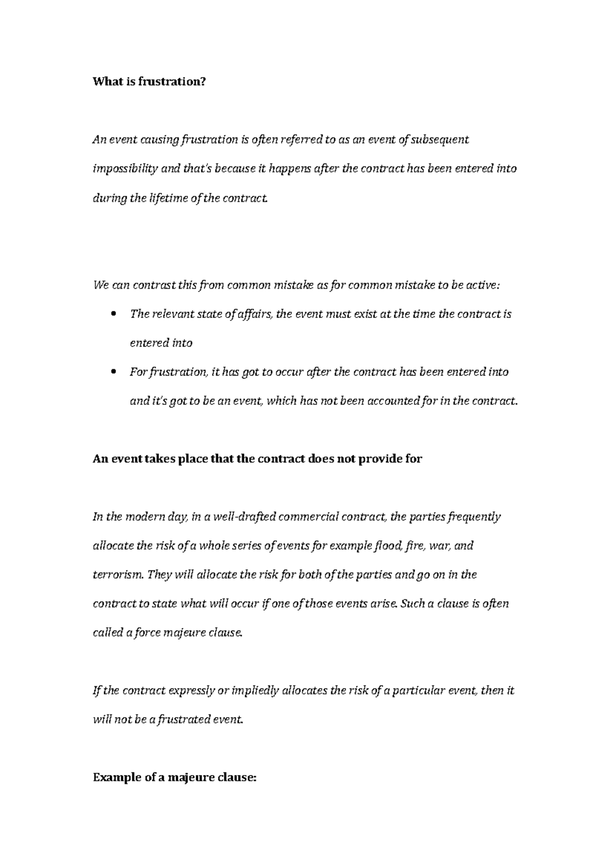 What is frustration - Lecture notes 11 - What is frustration? An event ...