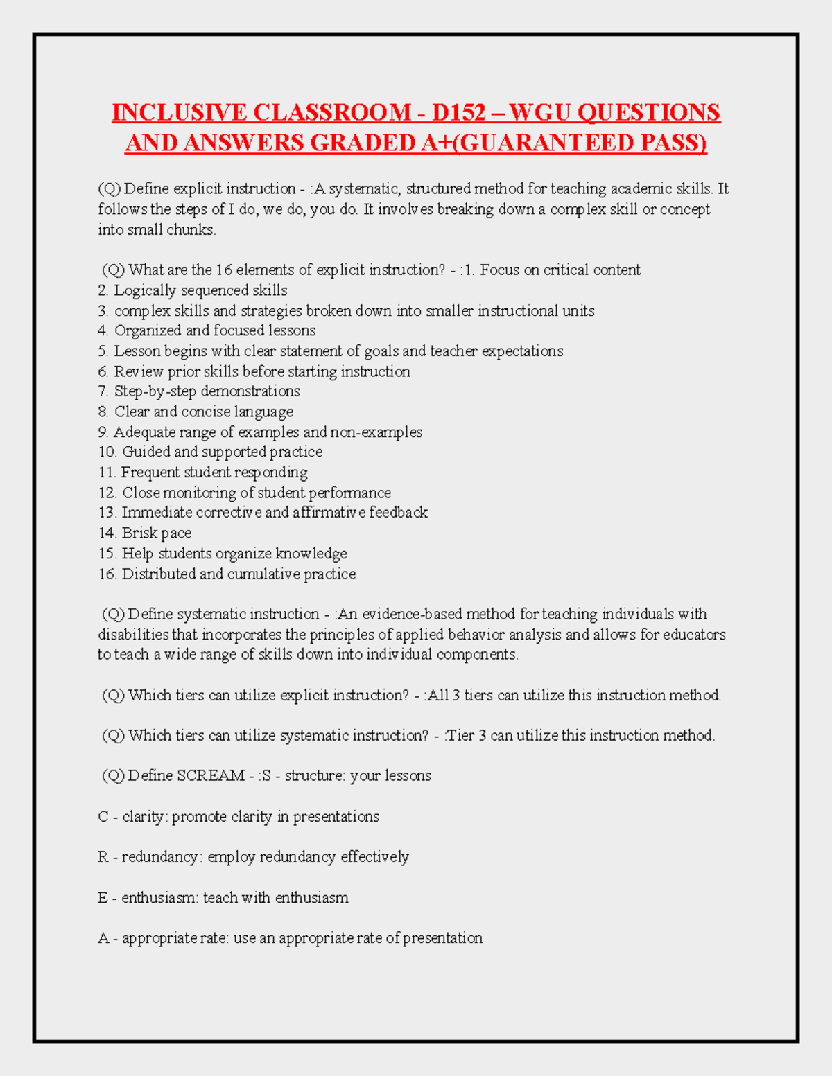 Inclusive Classroom D152 WGU - INCLUSIVE CLASSROOM - D152 – WGU ...