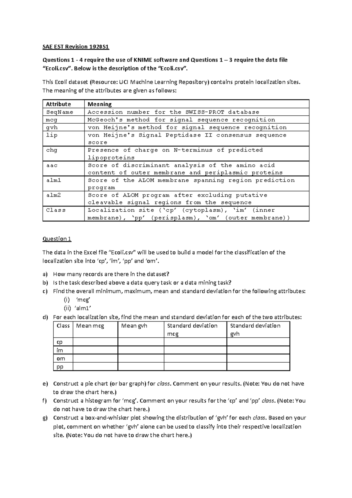 SAE EST Revision 1920S1 Singapore Polytechnic EEE - SAE EST Revision ...
