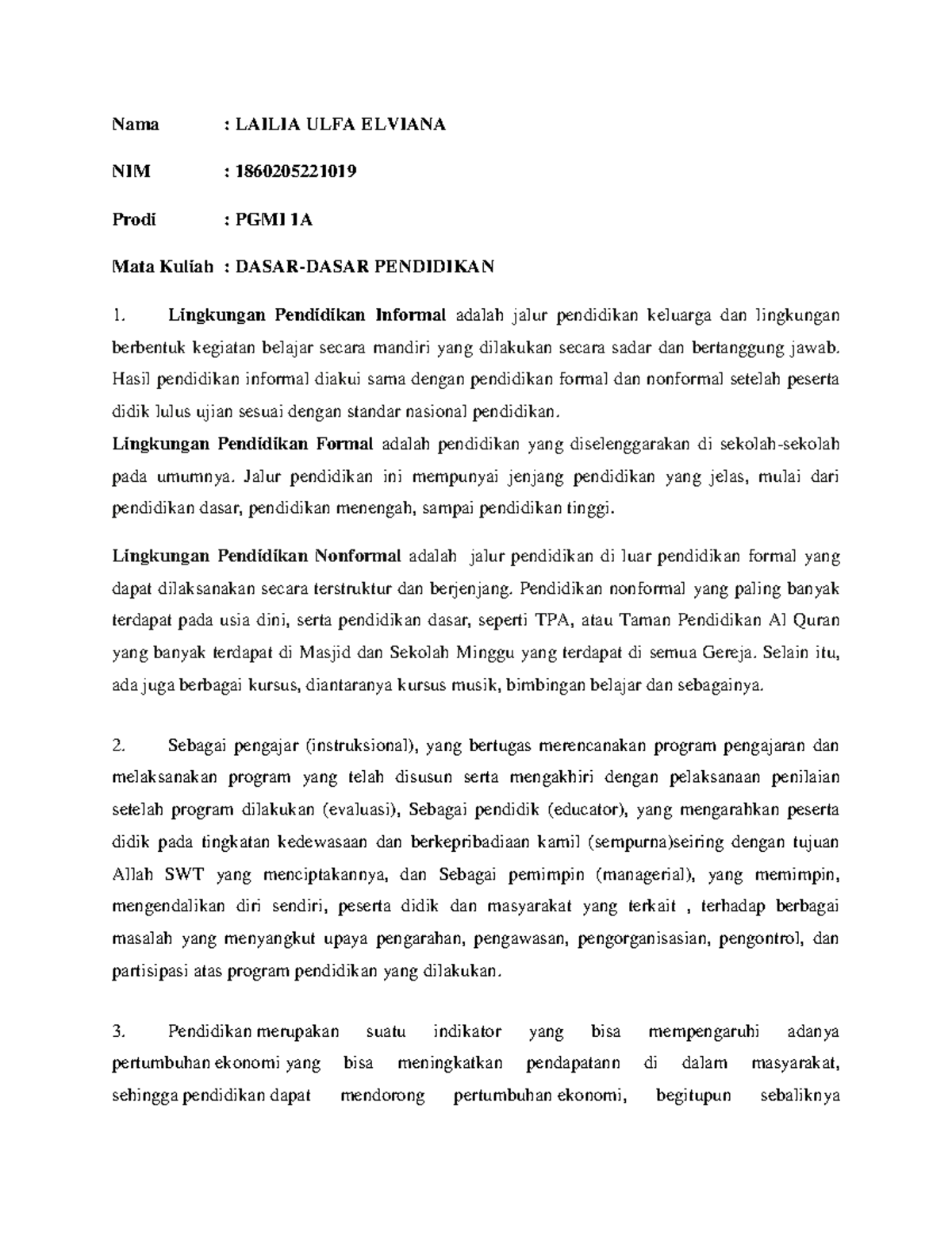 Lailia%20ulfa%20UAS%20 Daspen - Nama : LAILIA ULFA ELVIANA NIM ...