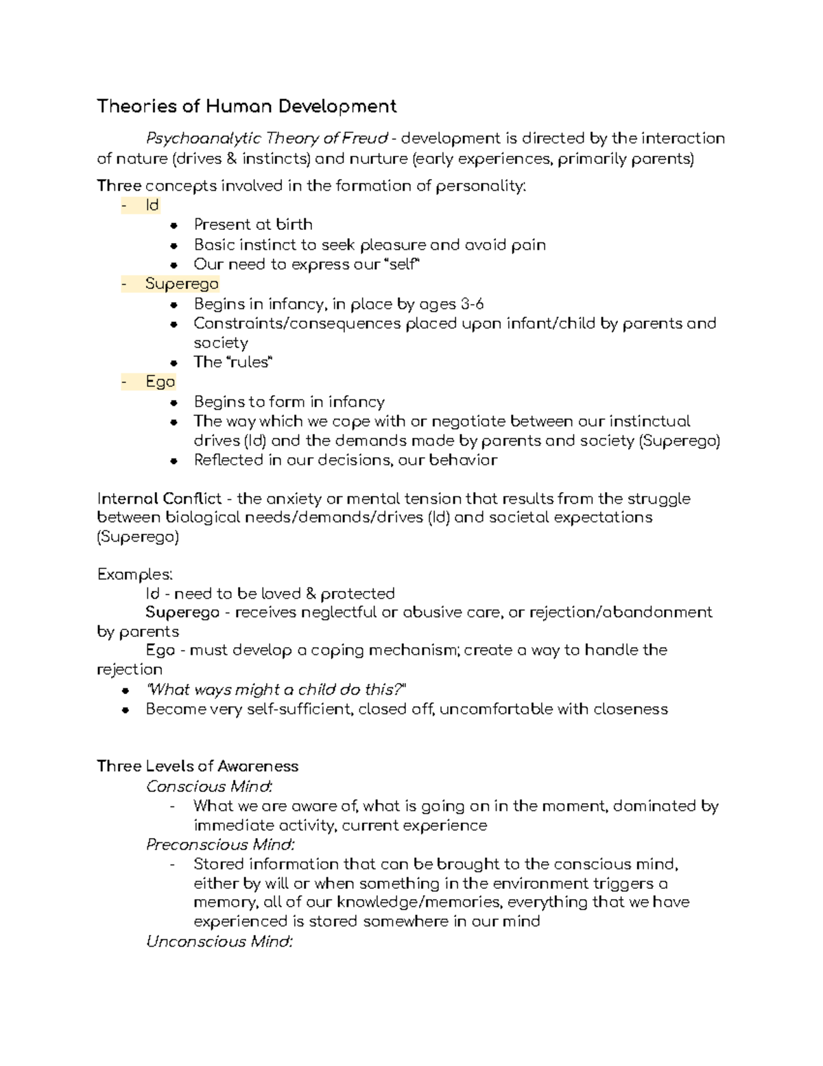 Hdfs6 - Human Development And Family Studies - Theories of Human ...