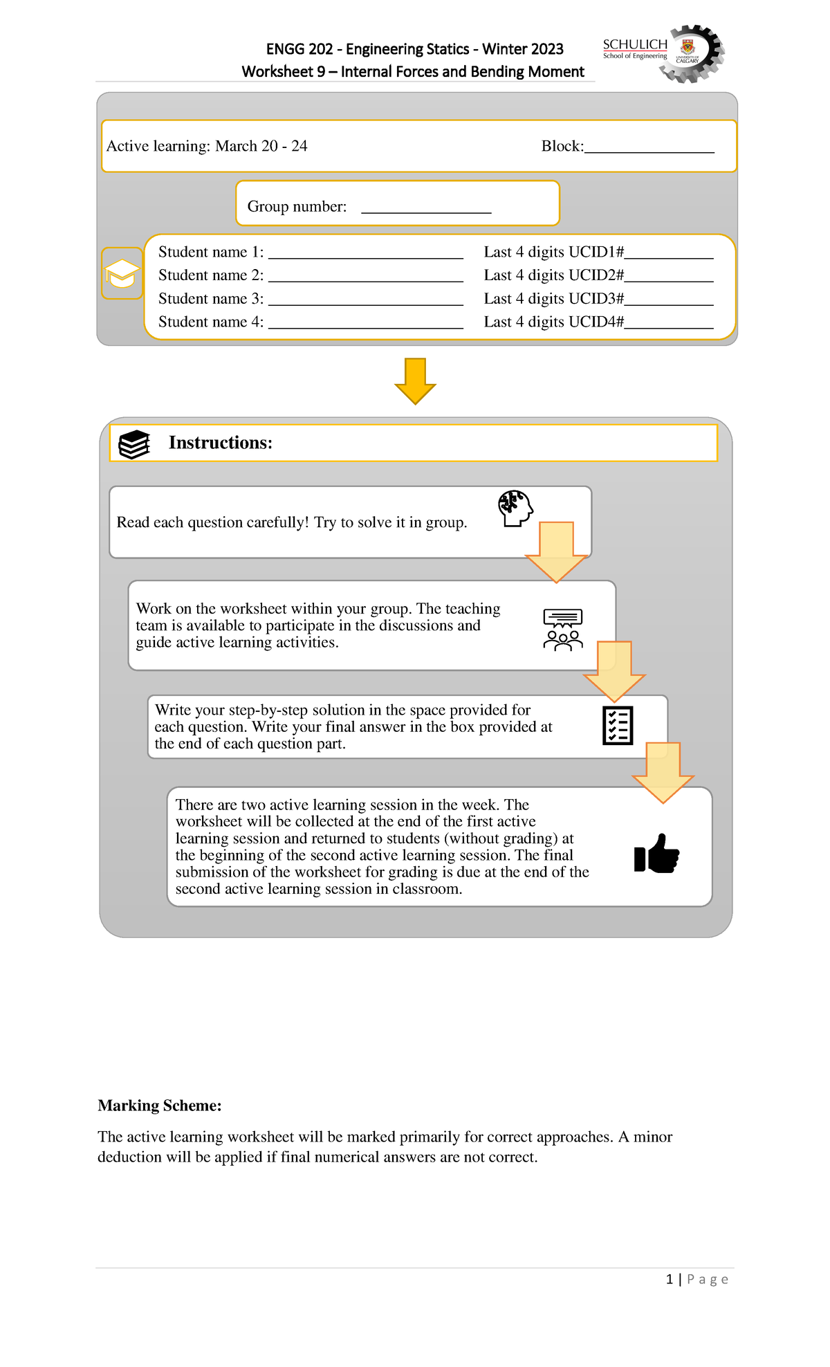 Worksheet#9 Mar. 20-25 Solution - Worksheet 9 – Internal Forces and ...