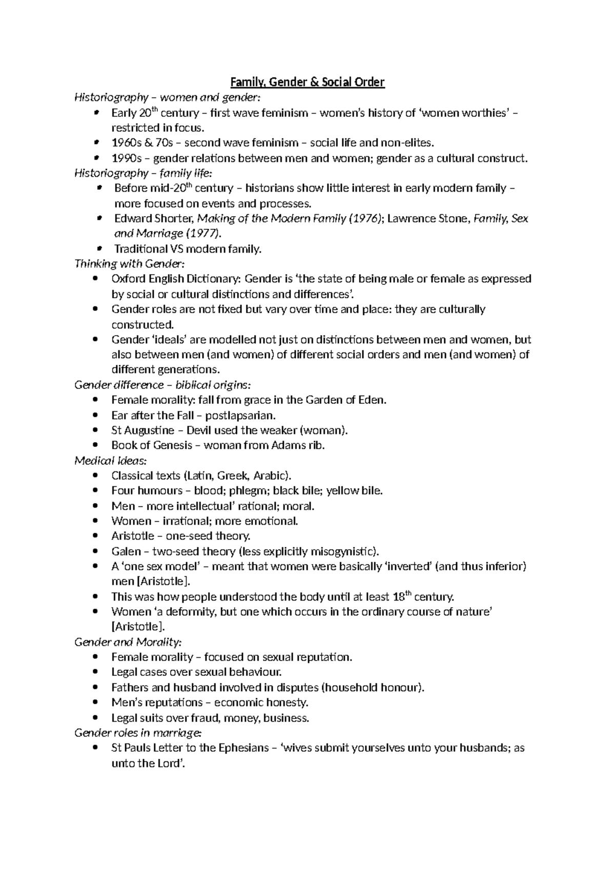 3-Family, Gender & Social Order - Family, Gender & Social Order ...