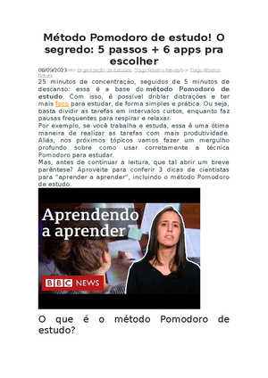 Efolio A - 4 valores de 4 - UNIDADE CURRICULAR: Práticas de Estudo e Aprendizagem CÓDIGO: 11045 ...