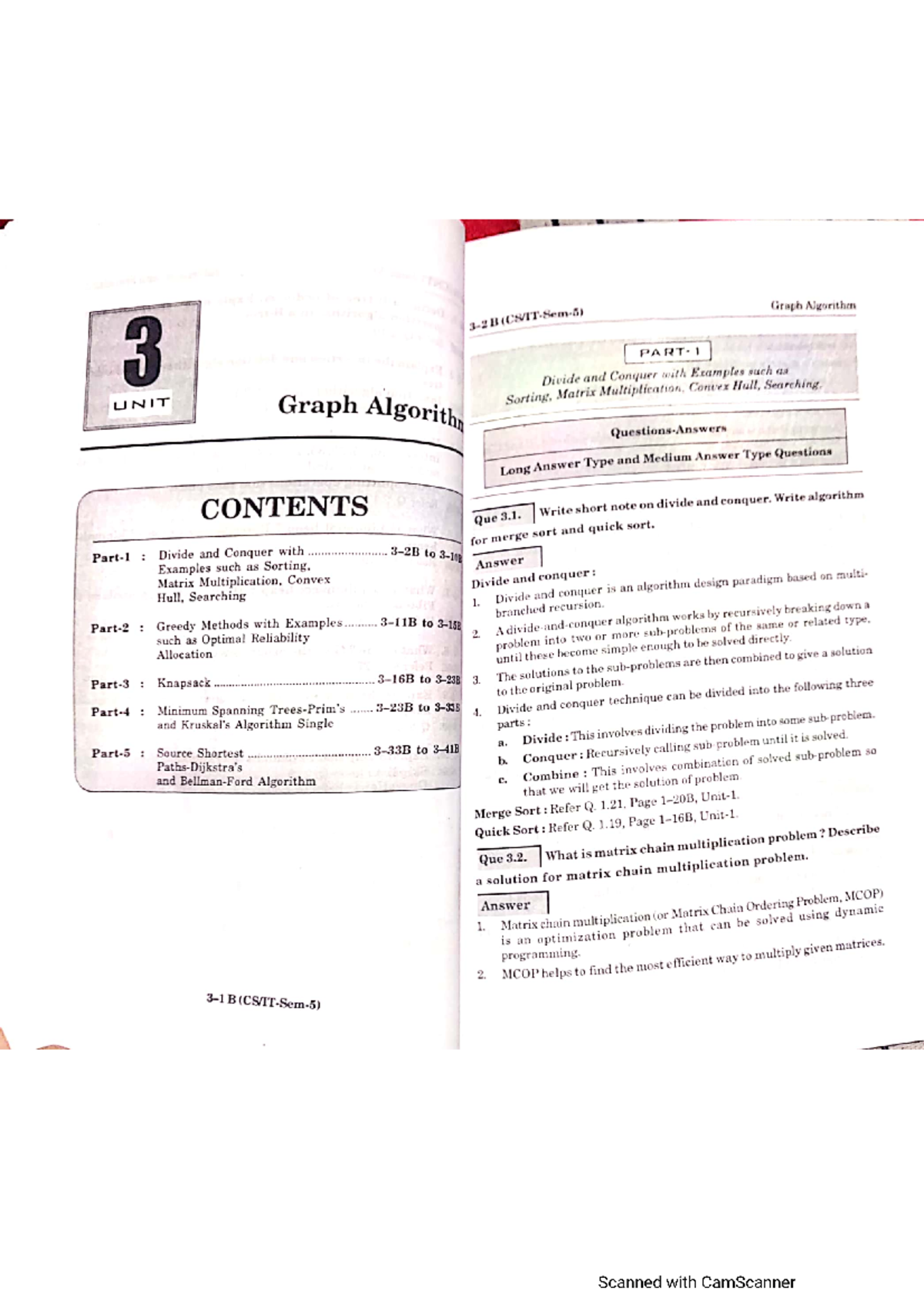 Daa unit 3 and 4 - feferfa - Btech - Studocu