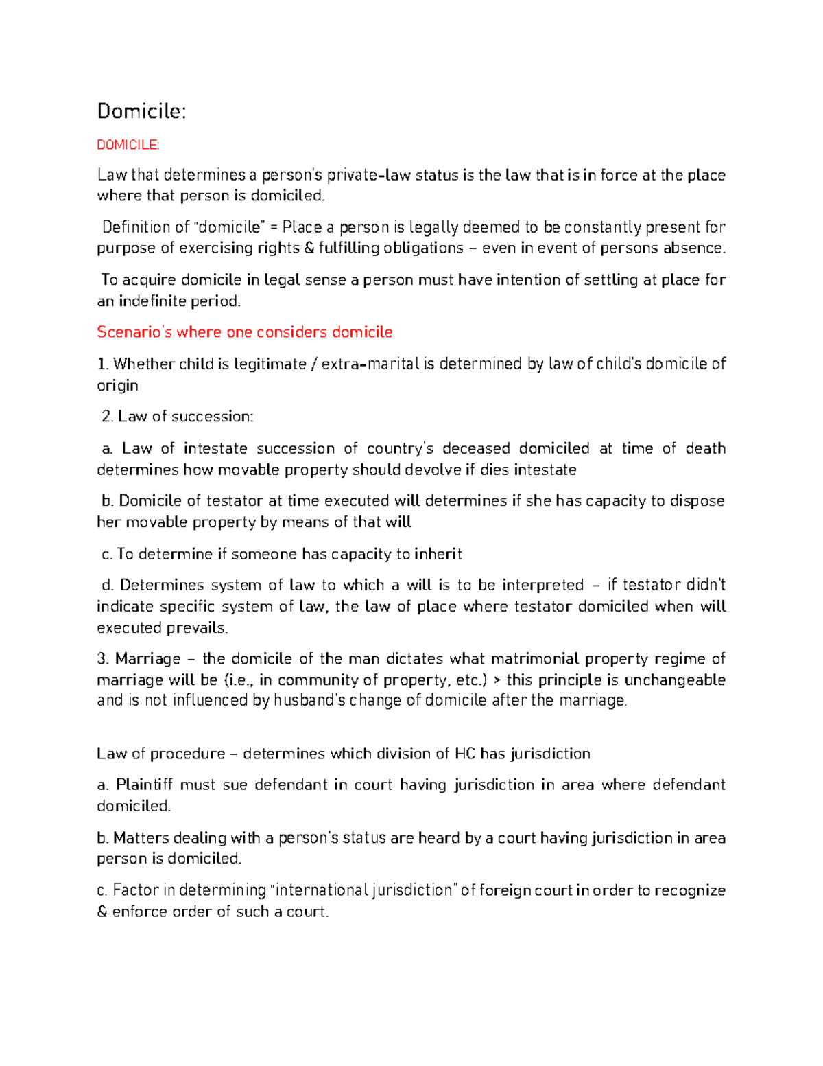understanding domicle better including case law and legislation ...