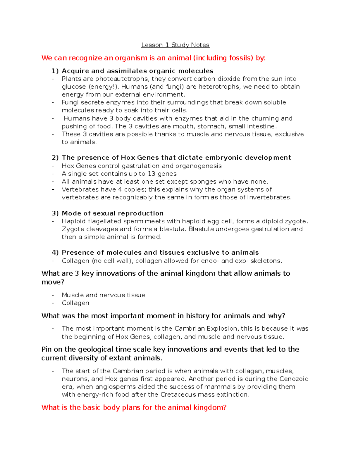 Lesson 1 study notes - Lesson 1 Study Notes We can recognize an ...