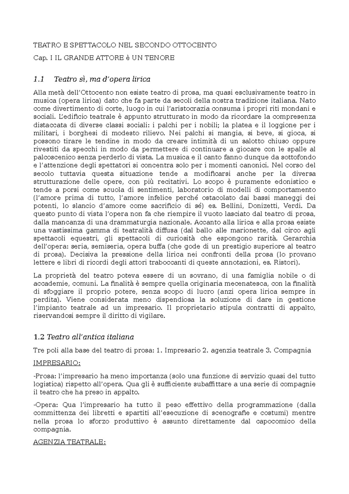 Teatro e spettacolo nel secondo Ottocento, Roberto Alonge - TEATRO E ...