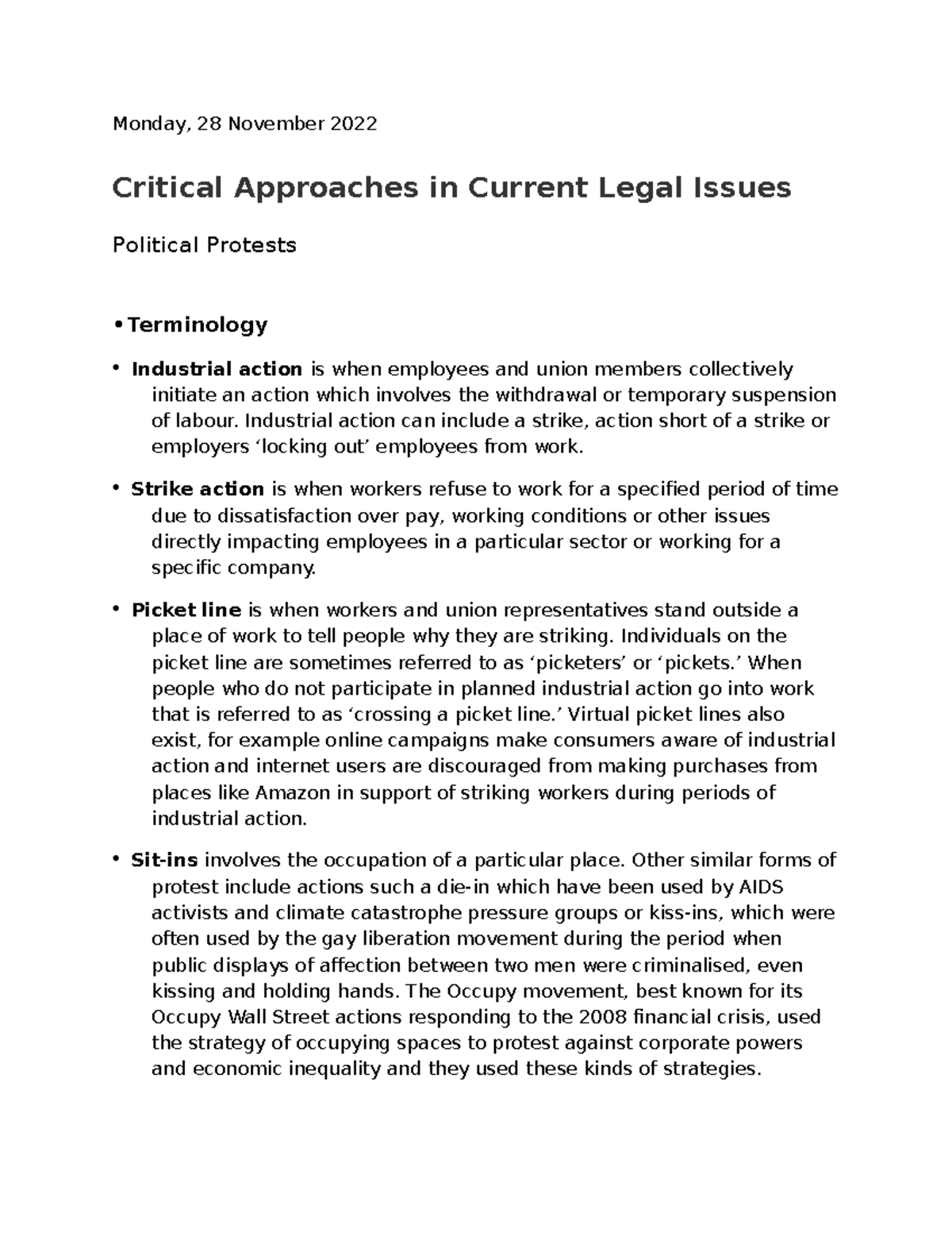 Critical Approaches - Monday, 28 November 2022 Critical Approaches in ...