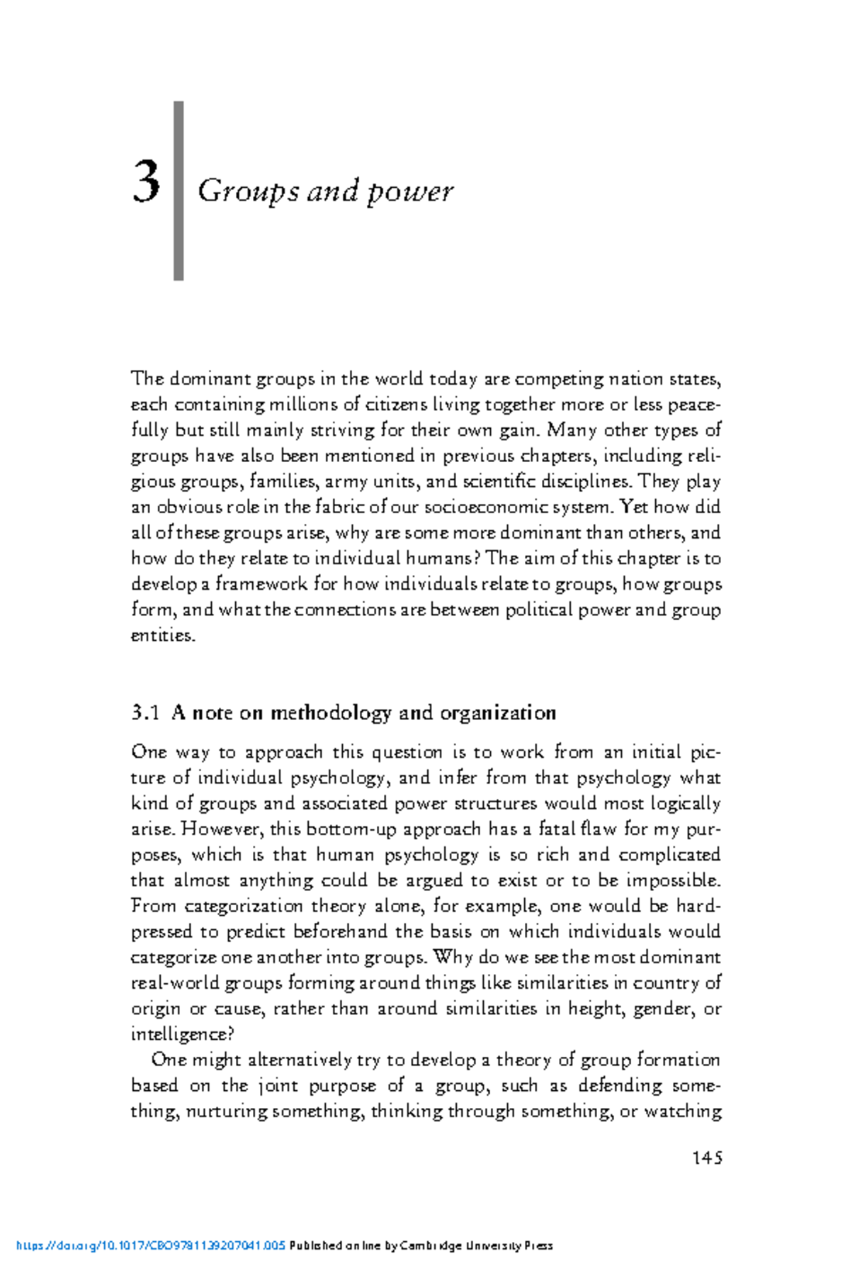 Intermediate business finance - 3 Groups and power The dominant groups ...