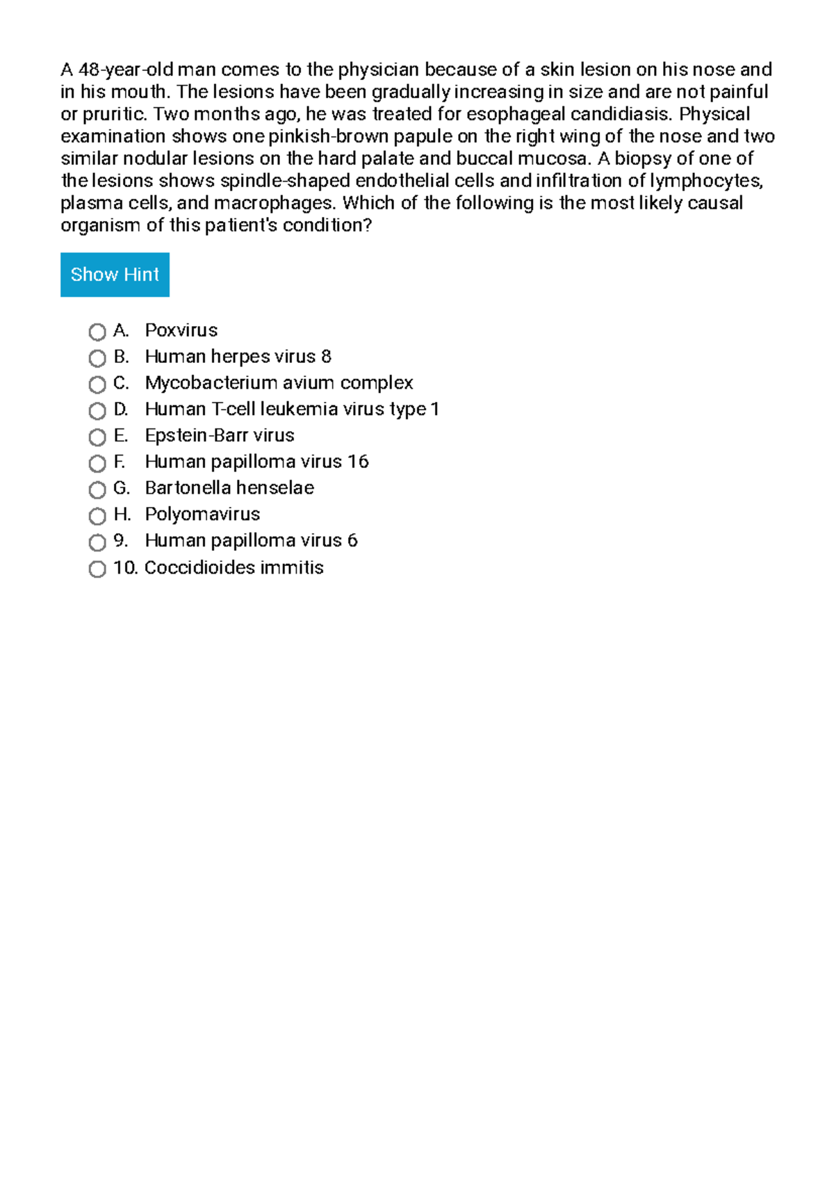 I MD - Amboss - Basic Science Exams QBank - 2023 - Question 1 Of 63 - A ...