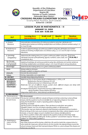 EPP 5 ICT DLL WEEK 4 Final - GRADE 5 DAILY LESSON LOG School: HABITAT ...