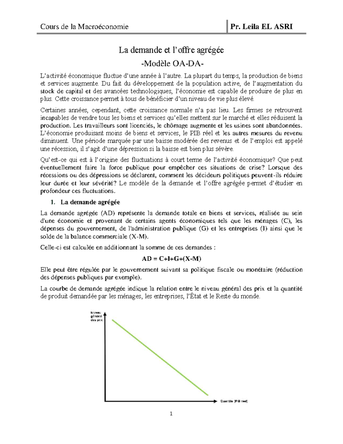 Chapitre-3 1-macro compressed - La demande et l’offre agrégée -Modèle ...