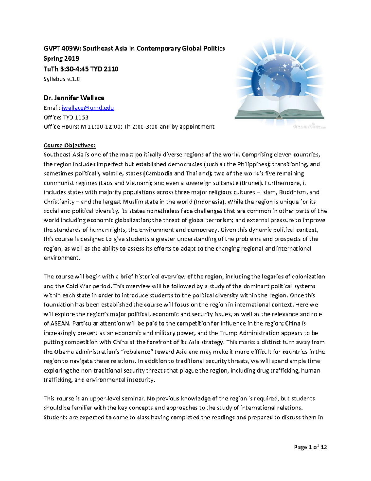 GVPT409W Spring 2019 - Warning: TT: undefined function: 32 Warning: TT: undefined function: 32 ...