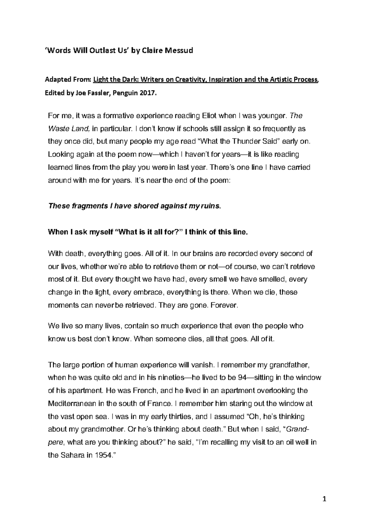 Words Will Outlast Us - great read - 1 ‘Words Will Outlast Us’ by ...