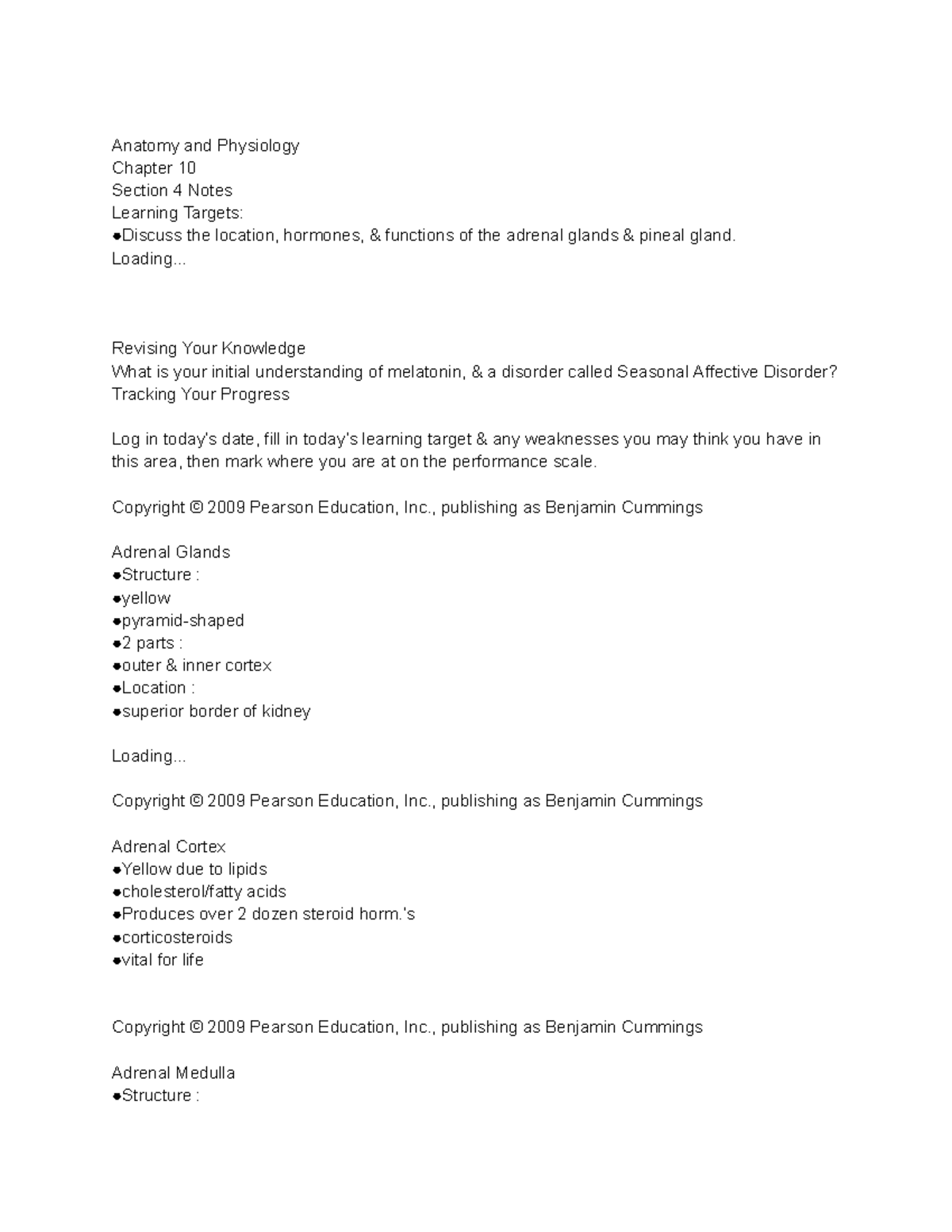 Anatomy And Physiology Chapter 10 4 Notes Anatomy And Physiology