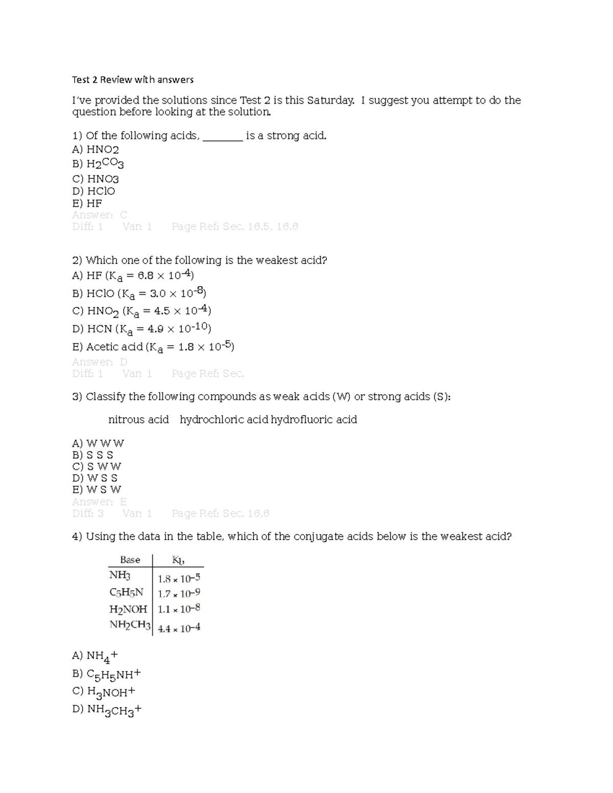 Test 2 Review with answers - Test 2 Review with answers I’ve provided ...