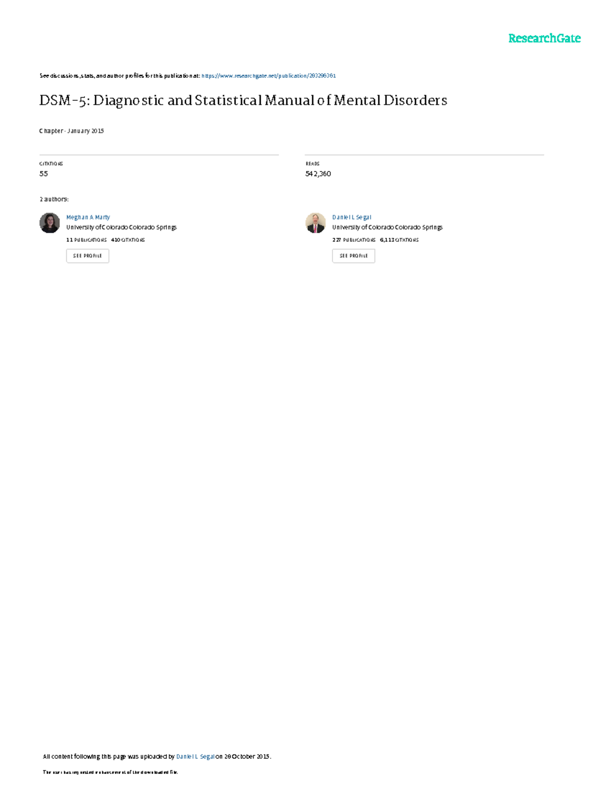 Guía DSM-V (APA) - See discussions, stats, and author profiles for this ...