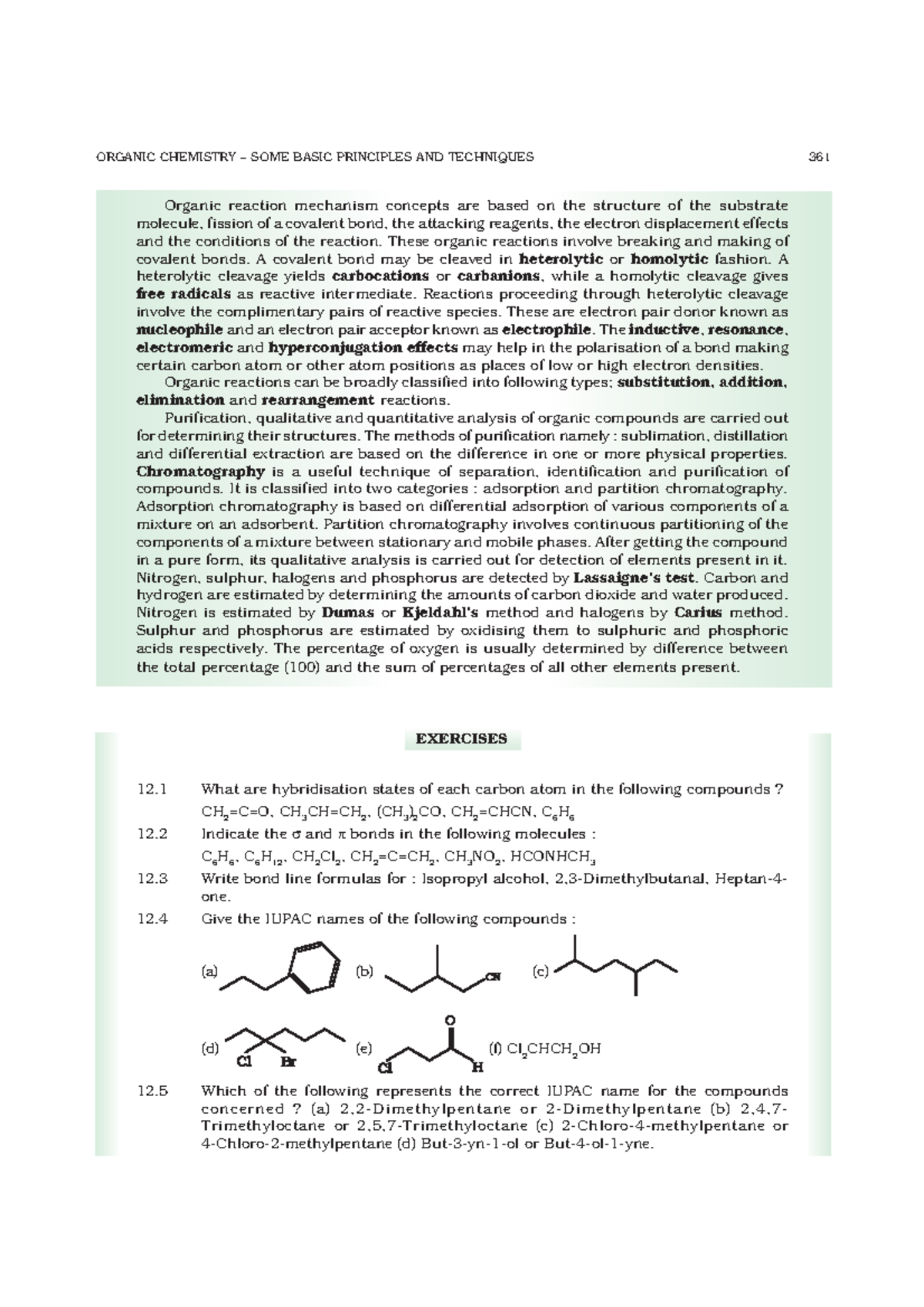 Organic chemistry - notes - ORGANIC CHEMISTRY – SOME BASIC PRINCIPLES ...