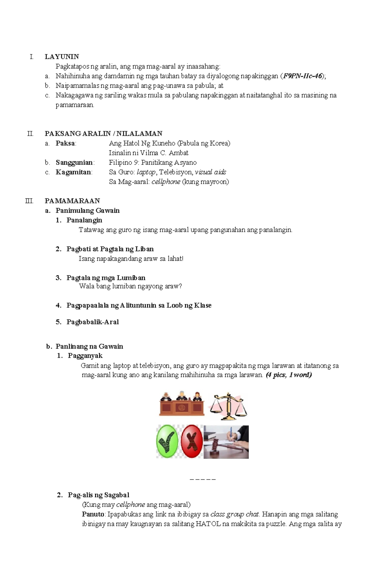 MMBA- Pabula-9 - MALAMASUSING BANGHAY ARALIN HINGGIL SA PBULA NG ...