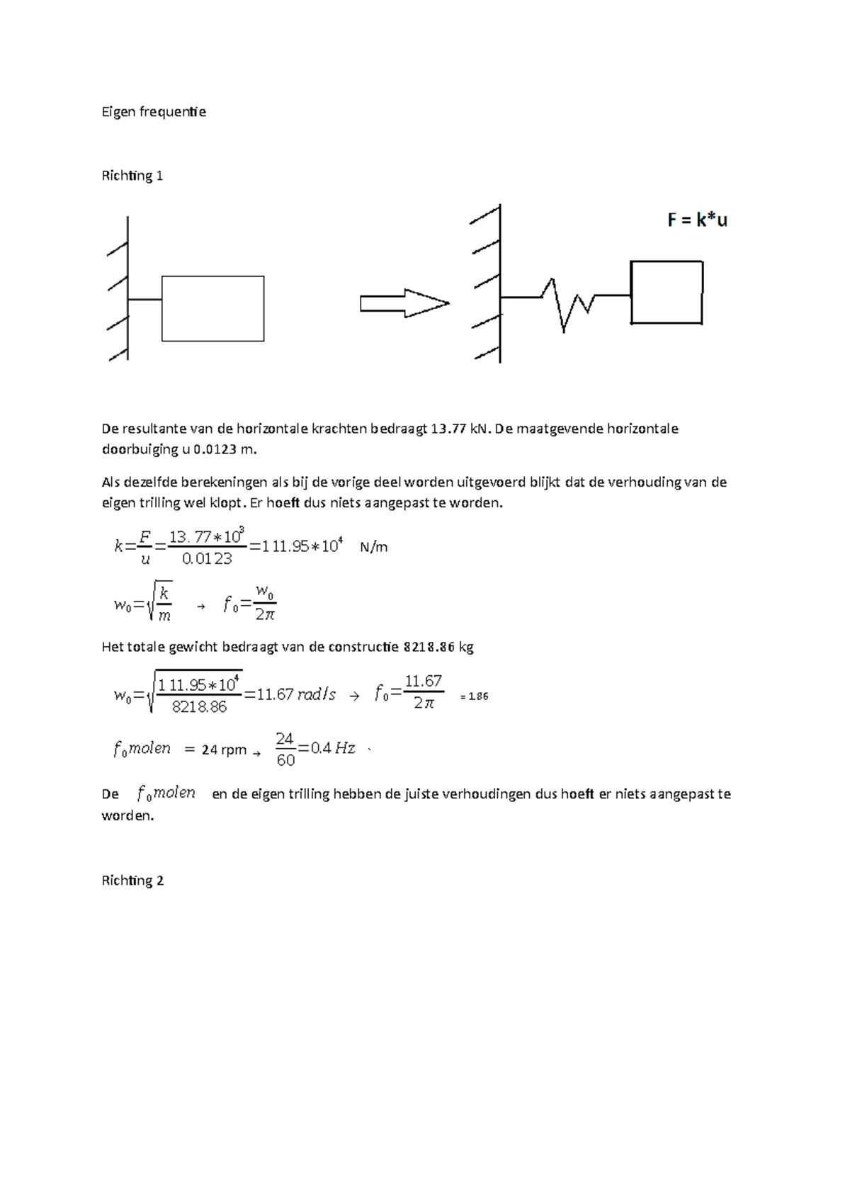 Eigenfrequentie Ontwerpen van Constructies en Funderingen - Eigen ...