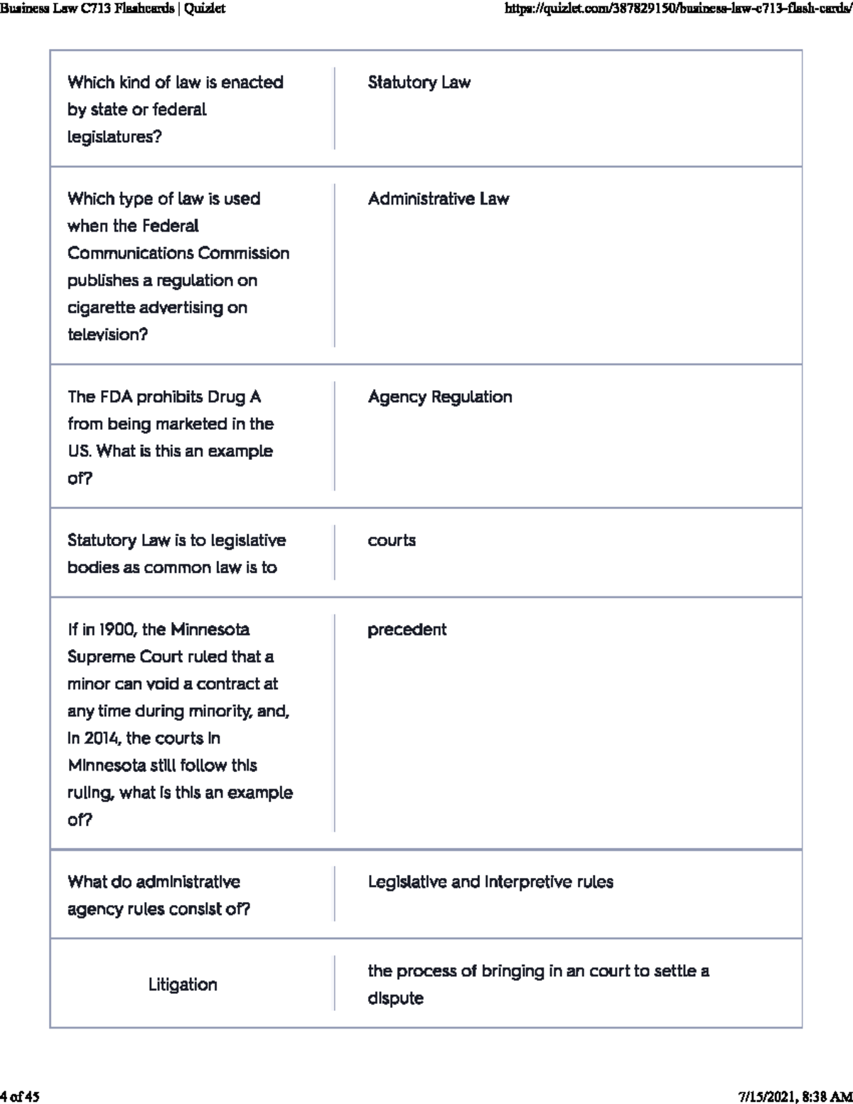 Quizlet flash cards - C713 - Studocu